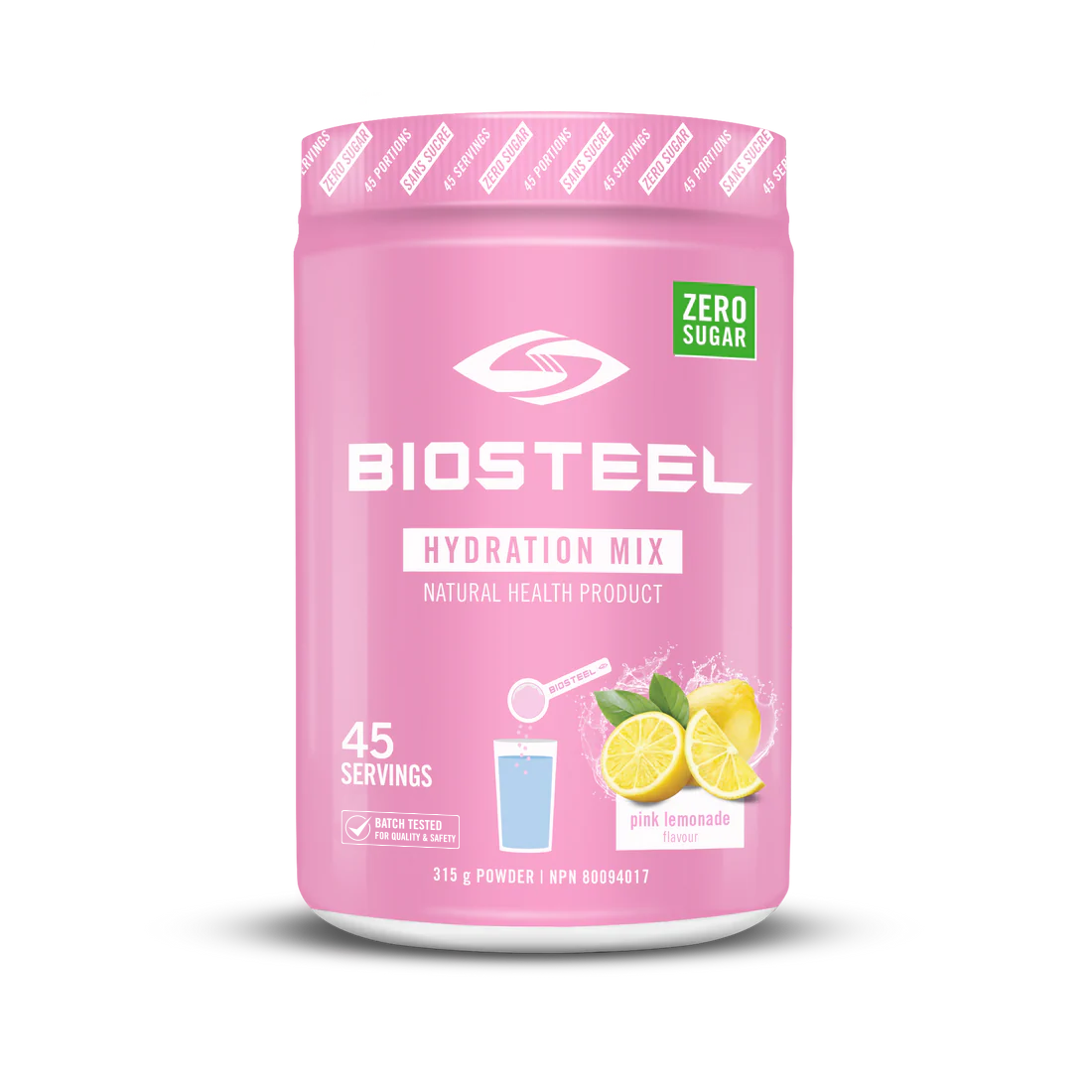 Hydration Mix Pink Lemonade 11 oz CAN NSF – BioSteel – Canada