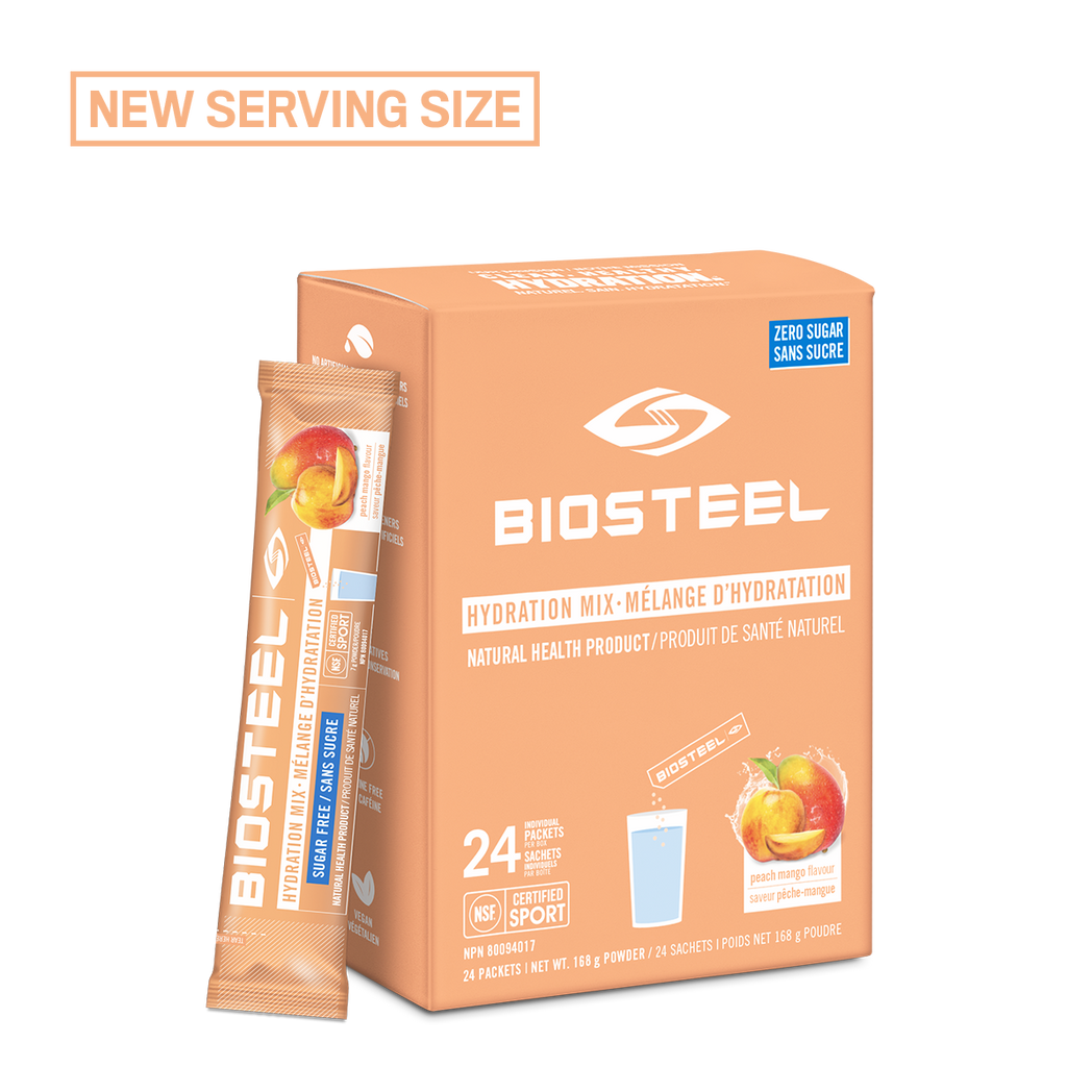 HYDRATION MIX / Peach Mango - 24 Serving Packets – BioSteel – Canada